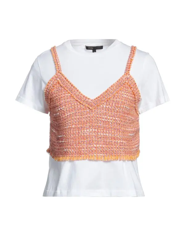 Maje Tweed Sleeveless T-shirt