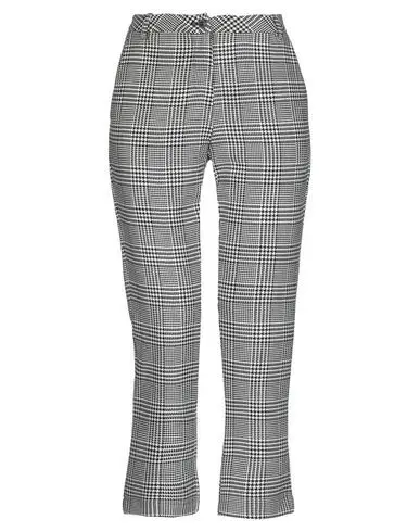 NO SECRETS Tapered Glen Plaid Pants - White
