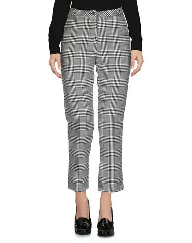 NO SECRETS Tapered Glen Plaid Pants - White