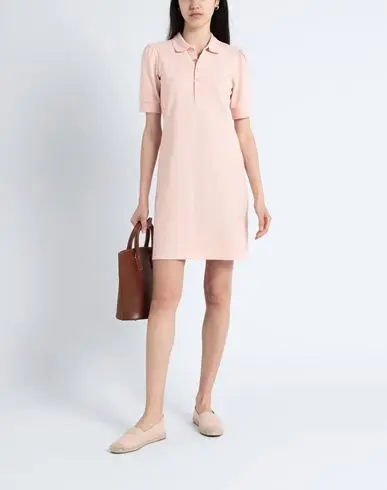 Ralph Lauren Collared Mini Shift Dress - Pink
