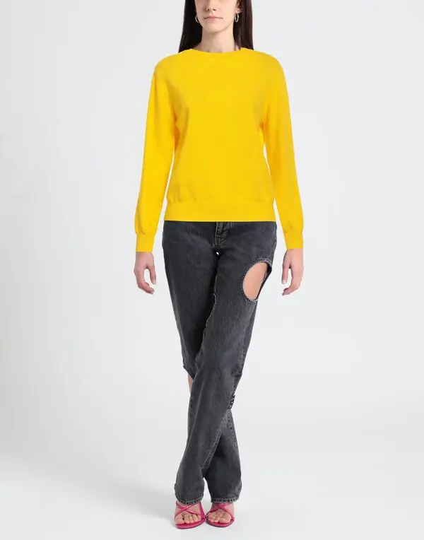 BELLWOOD Wool & Cashmere Crewneck Sweater - Yellow