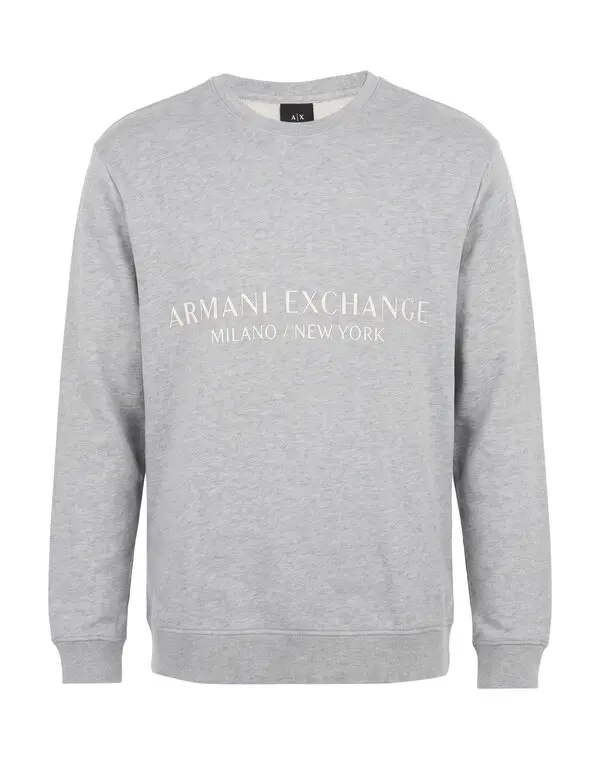 Armani Exchange Cotton Elastane Crewneck Sweatshirt - Grey