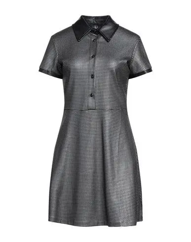 XT STUDIO Mini Houndstooth Print Shirt Dress