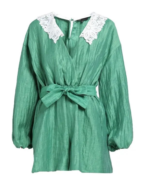 Maje Linen Blend Playsuit