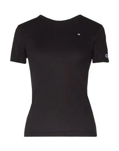 Champion T-shirt In Light Cotton And Polyester - Black