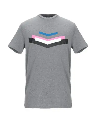 BIKKEMBERGS T-shirt Size Cotton, Elastane - Grey