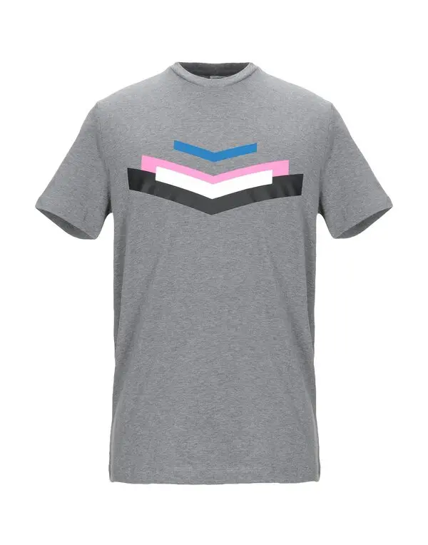 BIKKEMBERGS T-shirt Size Cotton, Elastane - Grey
