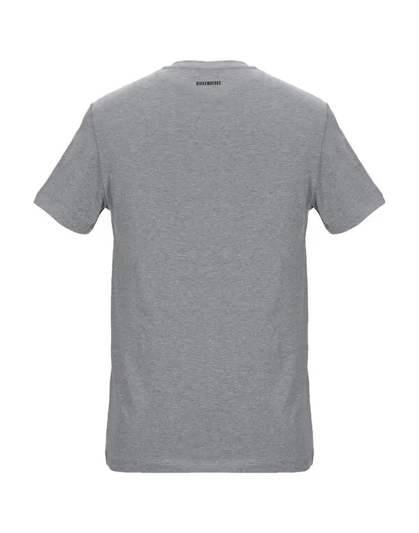 BIKKEMBERGS T-shirt Size Cotton, Elastane - Grey