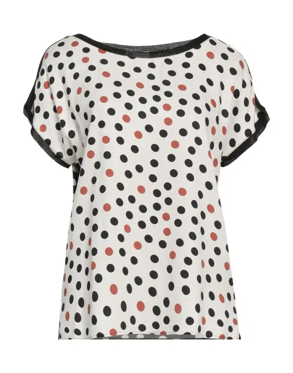 DIANA GALLESI Polka-dot Crepe Top