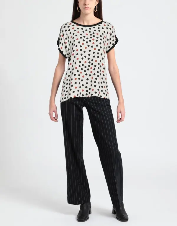 DIANA GALLESI Polka-dot Crepe Top
