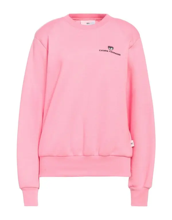 CHIARA FERRAGNI Sweatshirt Fuchsia Size Polyester, Cotton, Elastane