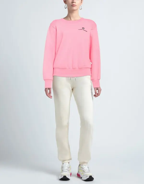 CHIARA FERRAGNI Sweatshirt Fuchsia Size Polyester, Cotton, Elastane