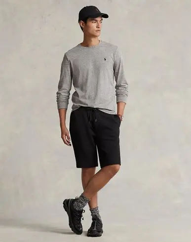 Polo Ralph Lauren Cotton Recycled Polyester Athletic Shorts - Black