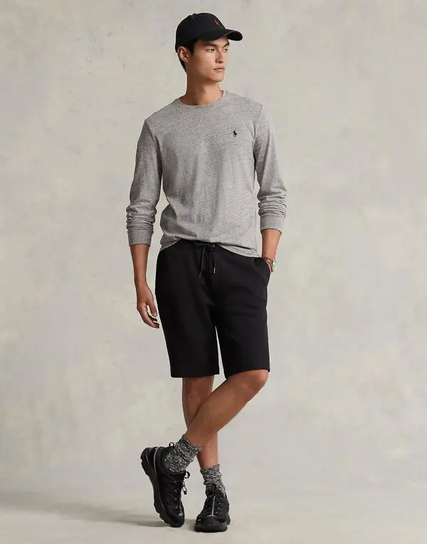 Polo Ralph Lauren Cotton Recycled Polyester Athletic Shorts - Black