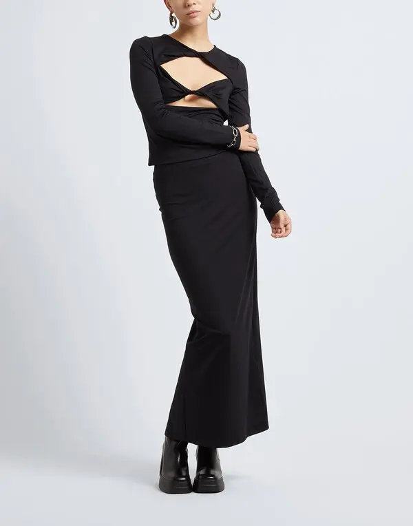 8 BY YOOX Long Sleeve Cut-out Knot Top