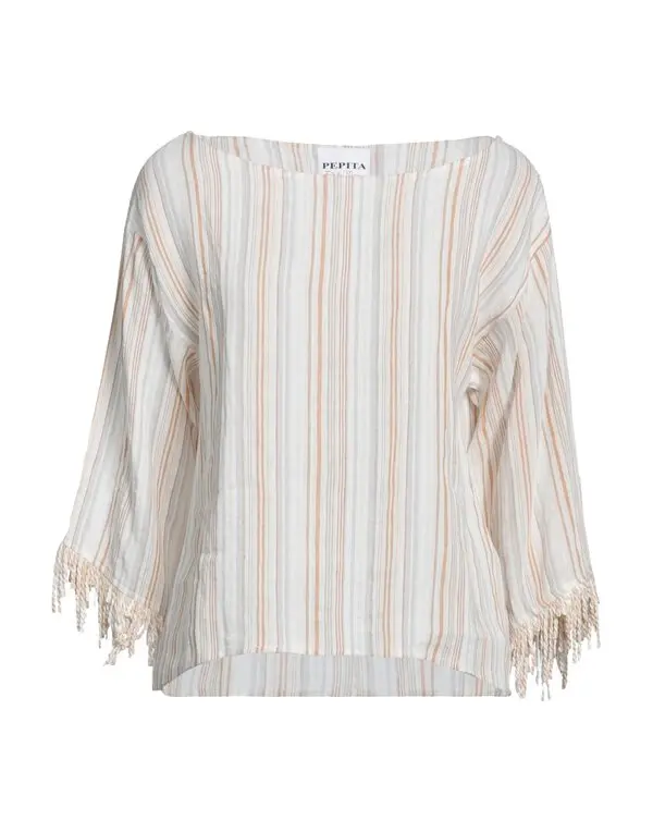 PEPITA Striped Top With Fringes