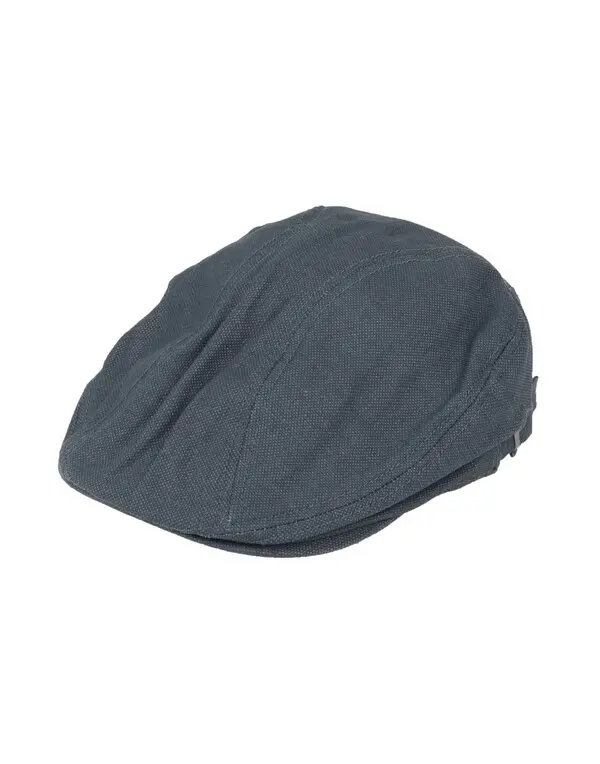 Borsalino Midnight Cotton Flat Cap - Blue