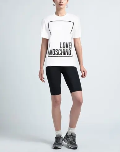 Moschino Logo Print Cotton T-shirt - White