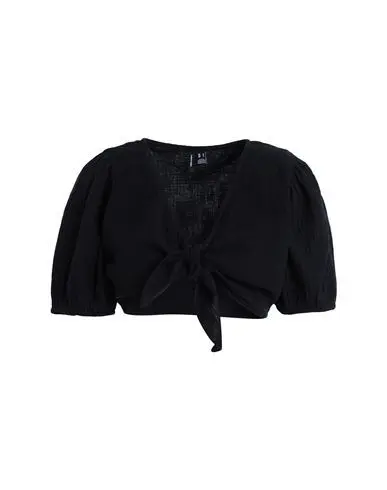 Vero Moda Cotton Crop Top - Black