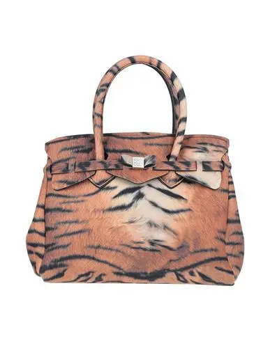 Save My Bag Handbag With Tiger Print And Bow Detail
