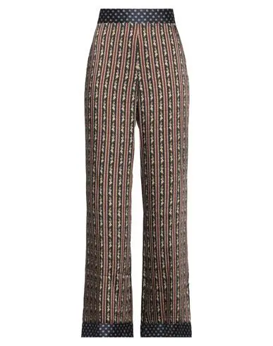Sandro Floral Striped Satin Pants
