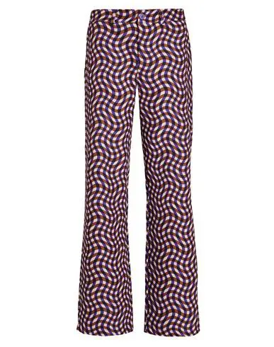 8 BY YOOX Printed Straight Leg Pants - Brown