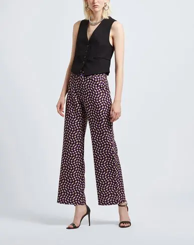8 BY YOOX Printed Straight Leg Pants - Brown