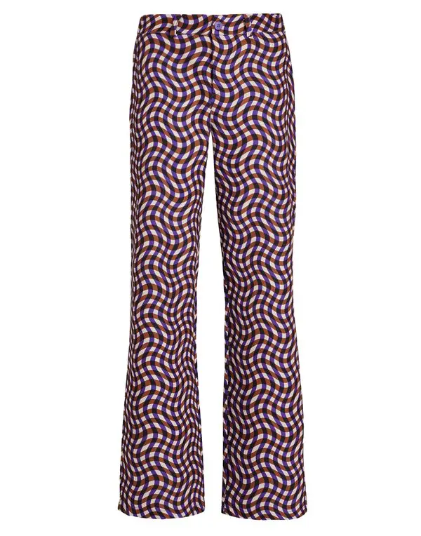 8 BY YOOX Printed Straight Leg Pants - Brown