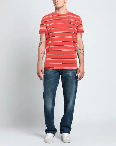 GARCIA T-shirt Lime Size Cotton, Elastane - Tomato Red