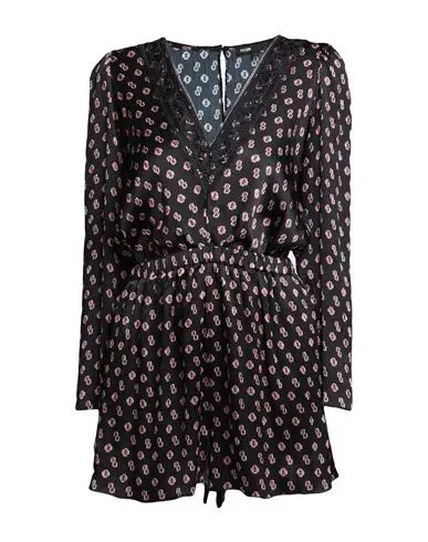 Maje Polka-dot Crepe Playsuit - Black