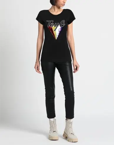 TOY G. T-shirt With Sequins - Black