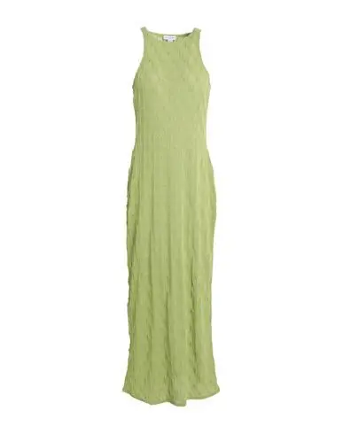 green emerald velvet dress Rent Topshop Textured Ruched Channel Midaxi Dress In Green main image 0