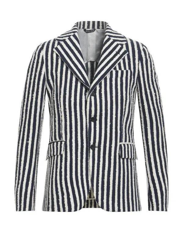 Brian Dales Striped Bouclé Blazer