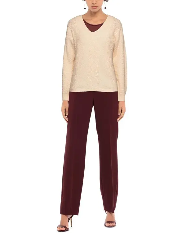 BELLWOOD V-neck Sweater In Mohair Wool And Polyamide - Beige