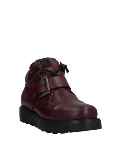 IXOS Leather Ankle Boots With Buckle - Red