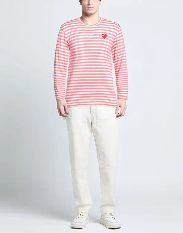 Play Comme Des Garcon T-shirt Size Cotton - Pink