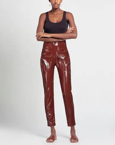 ANIYE BY Coated High-waisted Pants - Brown