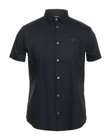 Emporio Armani Shirt Size Cotton, Polyamide, Elastane - Midnight Blue