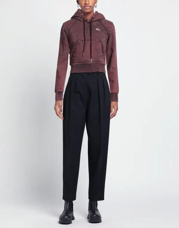 DIESEL® Sweatshirt Burgundy Size Cotton, Elastane - Red