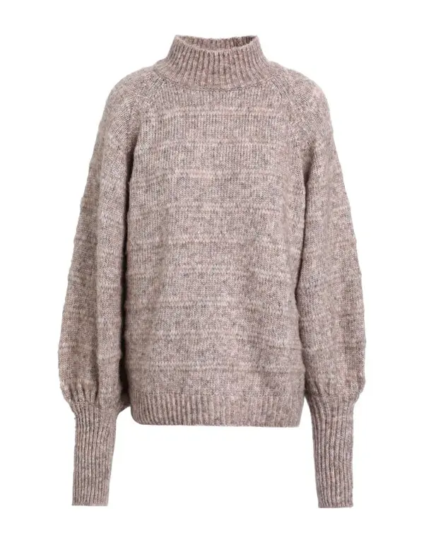 Only Turtleneck Knit Top - Beige
