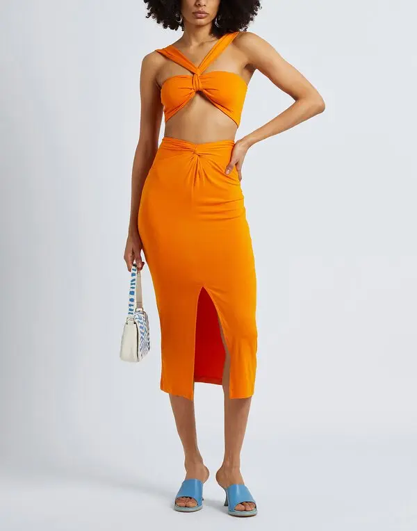 8 BY YOOX Jersey Ruched Midi Skirt