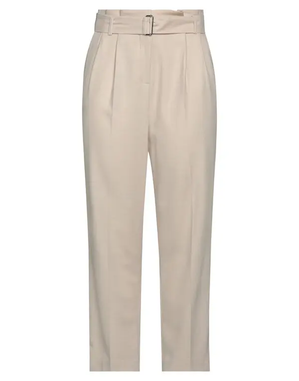 SFIZIO STUDIO Flannel Herringbone Pants - Beige