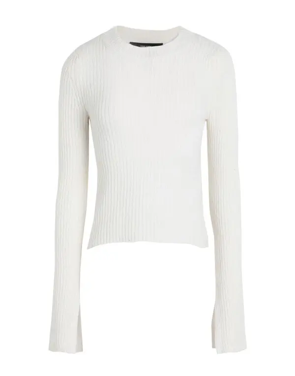 Vero Moda Crewneck Ribbed Knit Sweater - Ivory