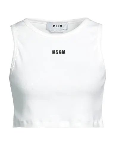 MSGM Crop Top - White