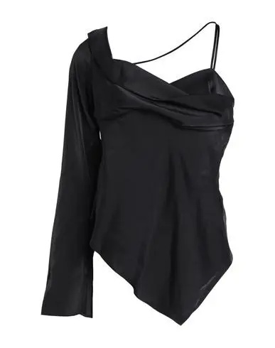 Topshop Satin One-shoulder Top