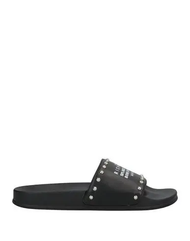 John Richmond Black Studded Leather Pool Slide Sandals Size 41/ US 8 John Richmond Men main image 2
