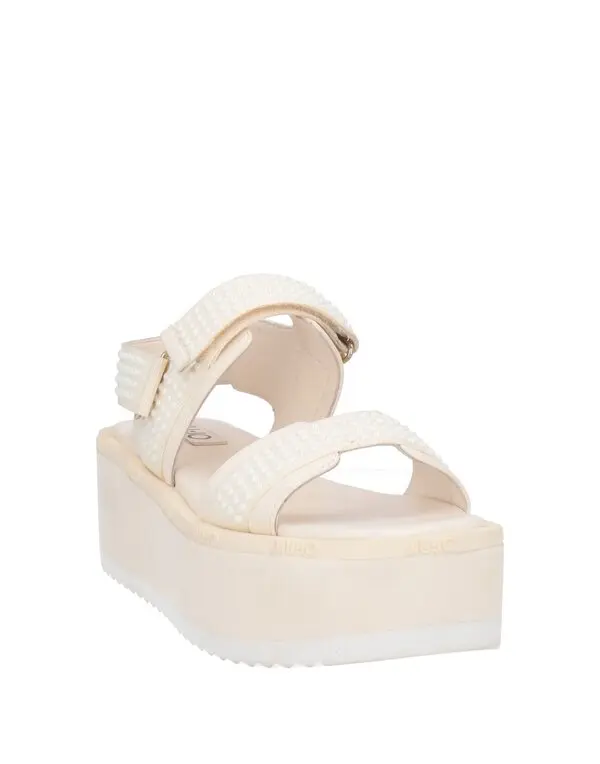 Liu Jo Leather Platform Sandals