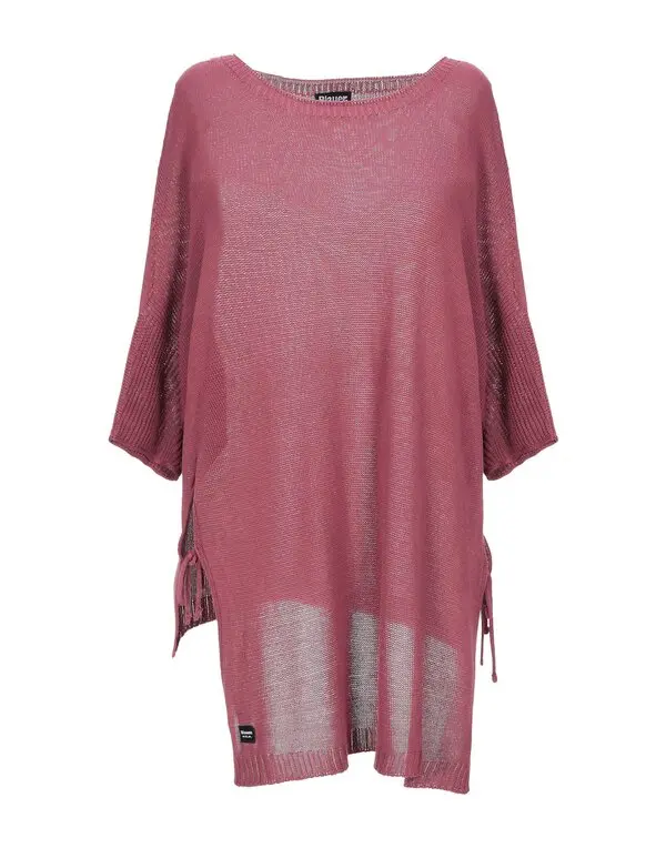 BLAUER. Lightweight Knit Sweater - Pink