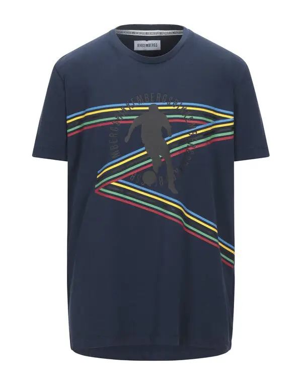 BIKKEMBERGS T-shirt Size Cotton, Elastane