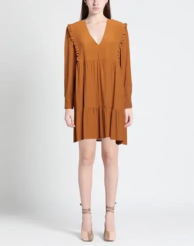 SOLOTRE Mini Dress - Beige